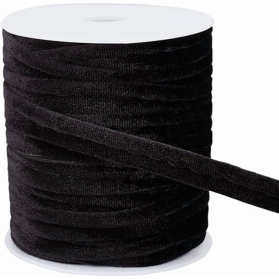 18Yards Black Velvet Piping Bias Tape 0.47inch Wide Lip Cord Trim ...