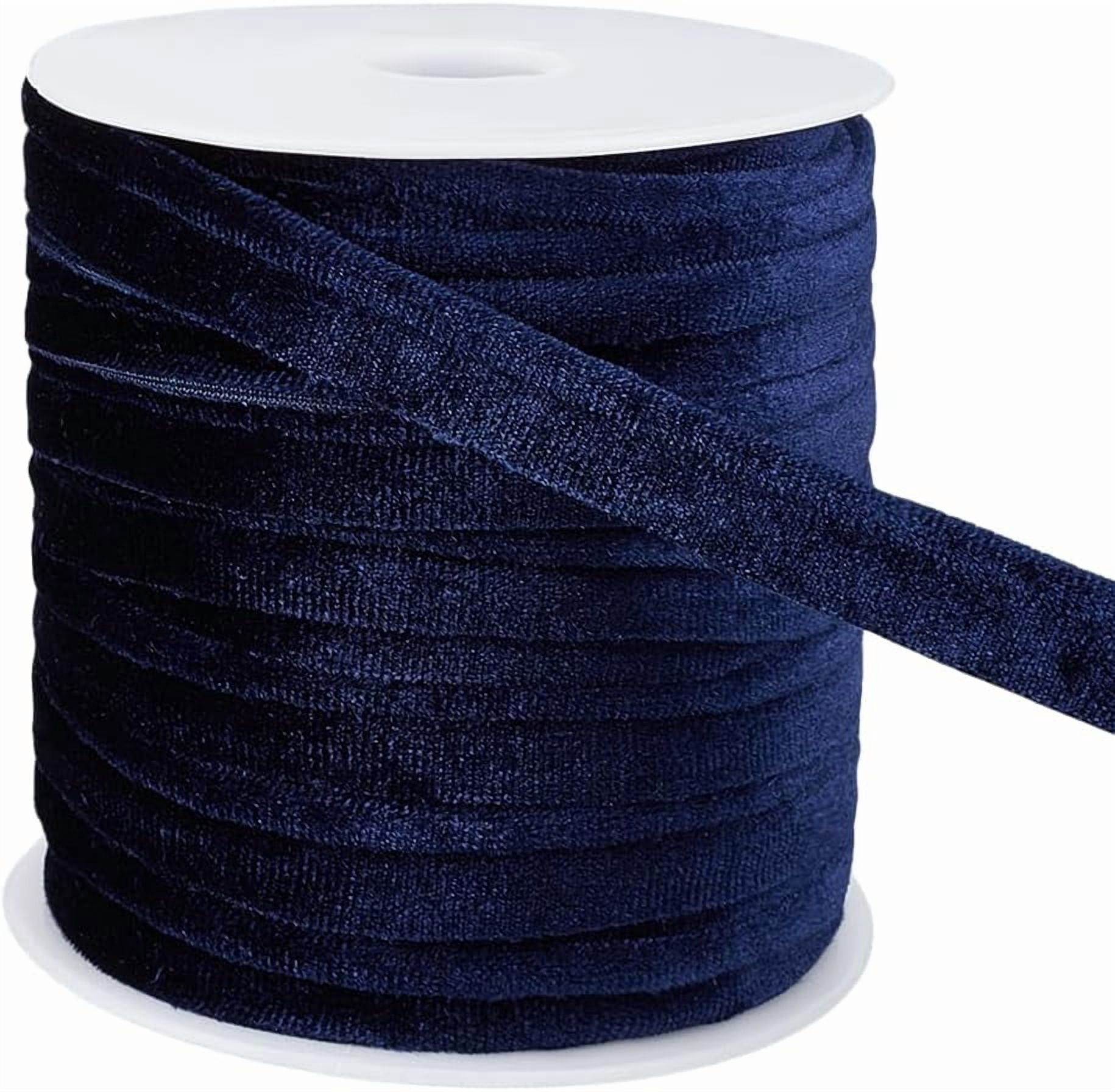 18Yards Medium Blue Velvet Piping Bias Tape 0.47inch Wide Lip Cord Trim ...