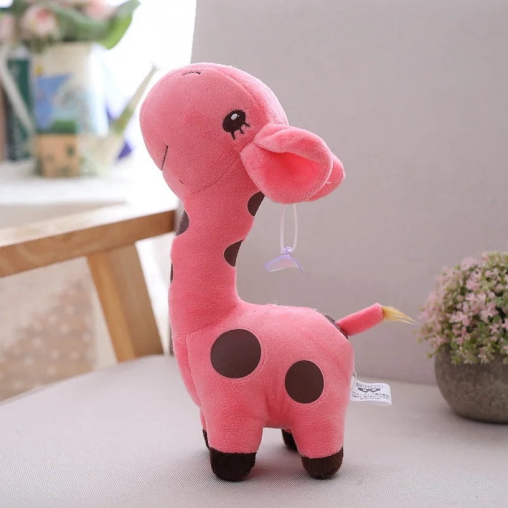 18cm/25cm Cute Giraffe Plush Toy Pendant Soft Deer Stuffed Cartoon ...
