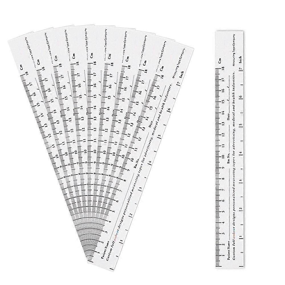 18cm / 7'' Educare Wound Ruler (PAPER) Wound Measuring Tape (Pack of 50 ...