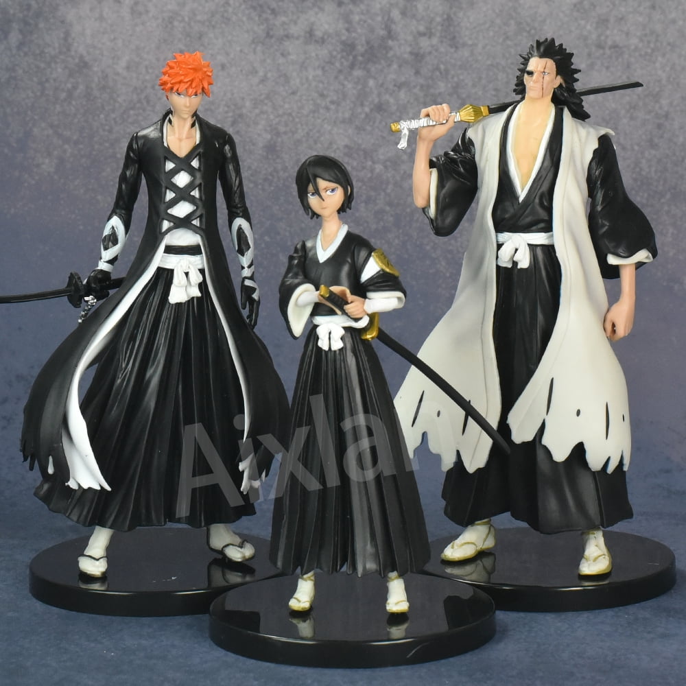 18cm BLEACH Anime Figure Hitsugaya Toushirou Zaraki Kenpachi Kurosaki ...