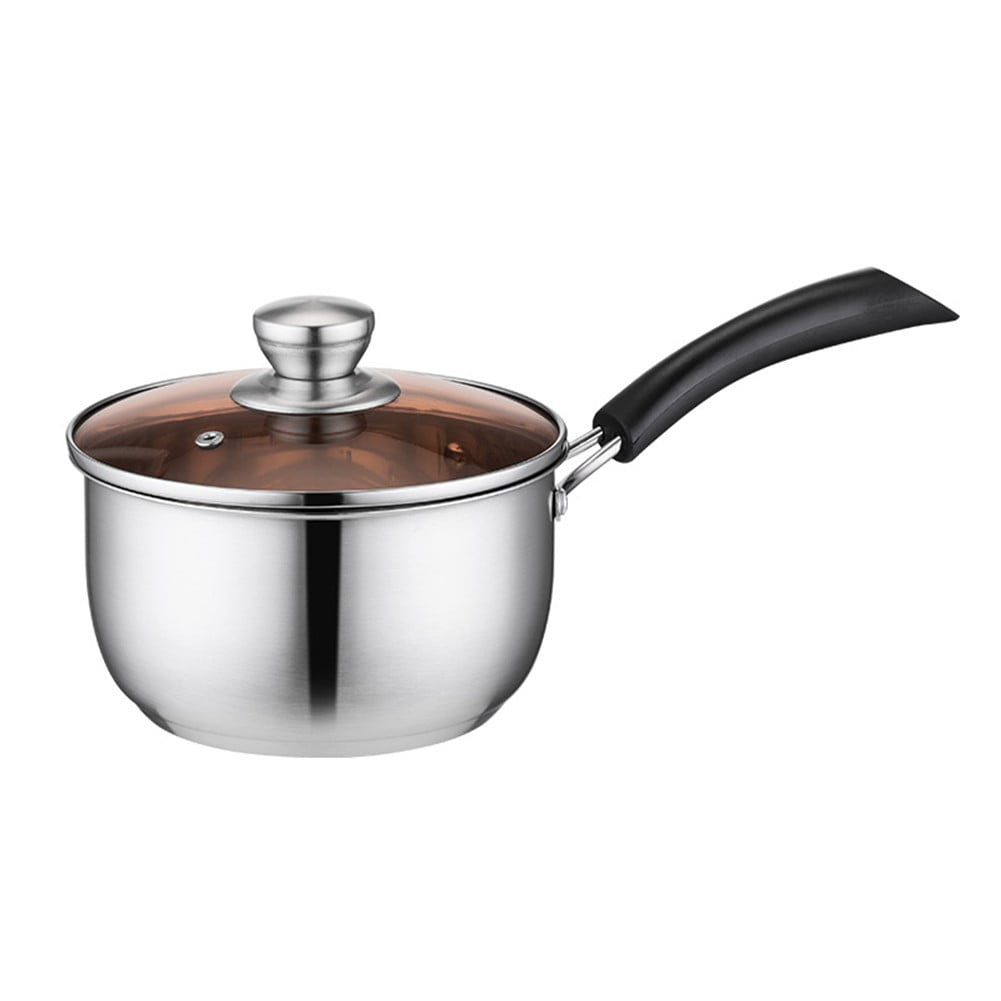 18Cm Induction Base Stainless Steel Milk Pan Milk Pot Soup Pots With ...