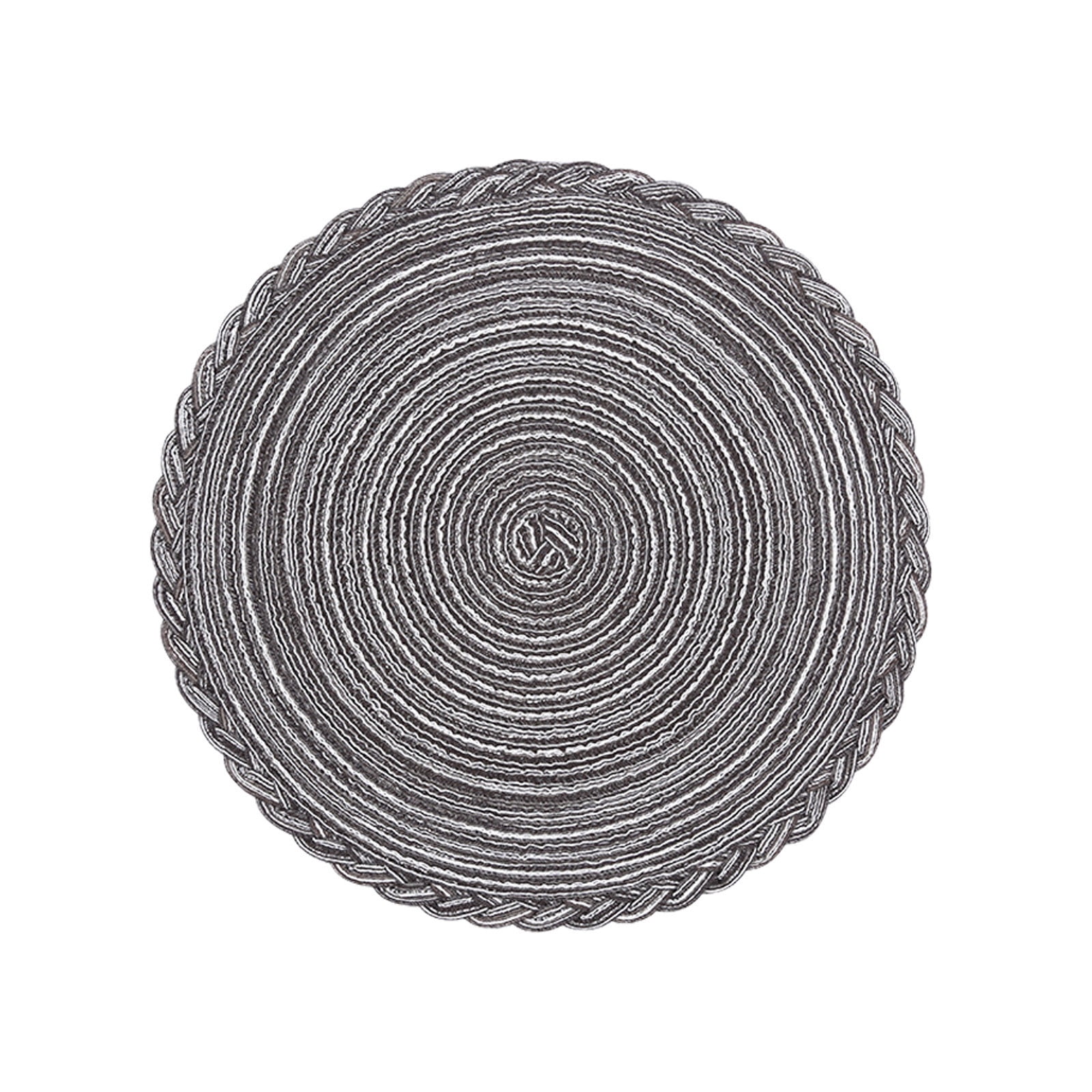 18cm Round Ramie Yarn Dining Table Mat – Heat Resistant, Waterproof ...