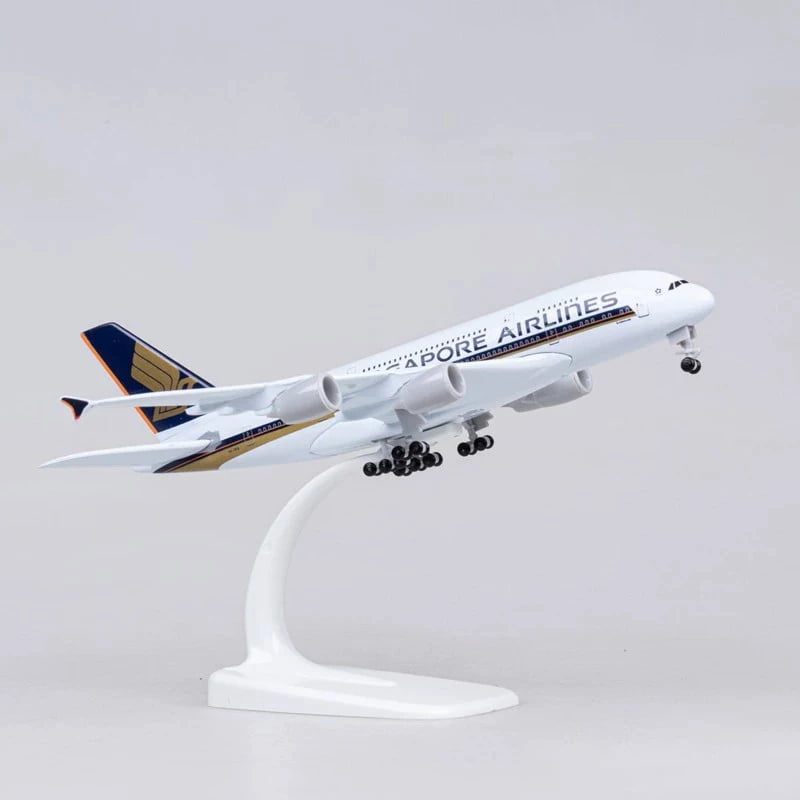 18cm Singapore A380 Airplane Model 1:400 Alloy Plane Model Diecast Airplanes for Collections or ...