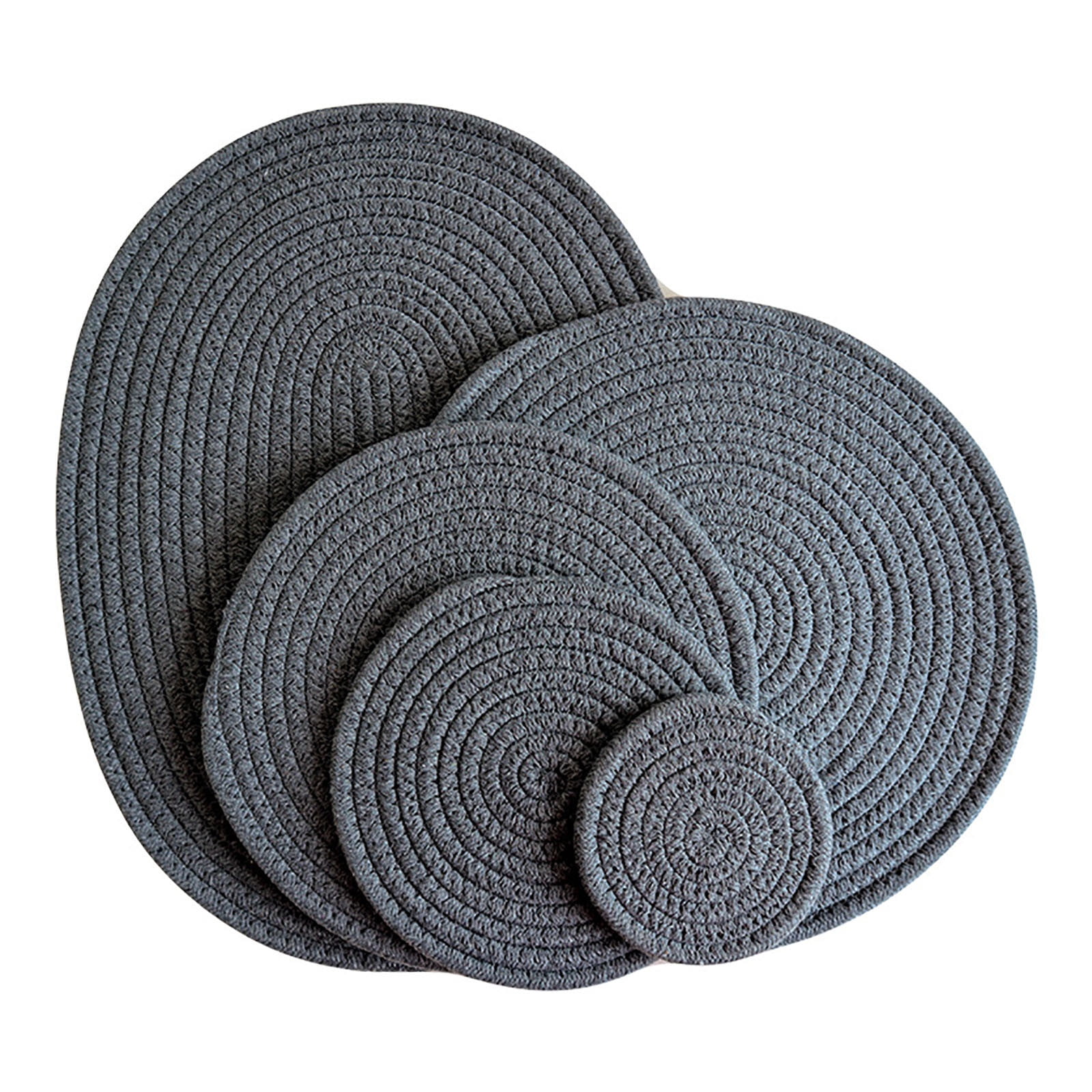18cm Trivet Mats Set for Hot Dishes, Resistant Pot Holders Kitchen Counter, Table, Home ...