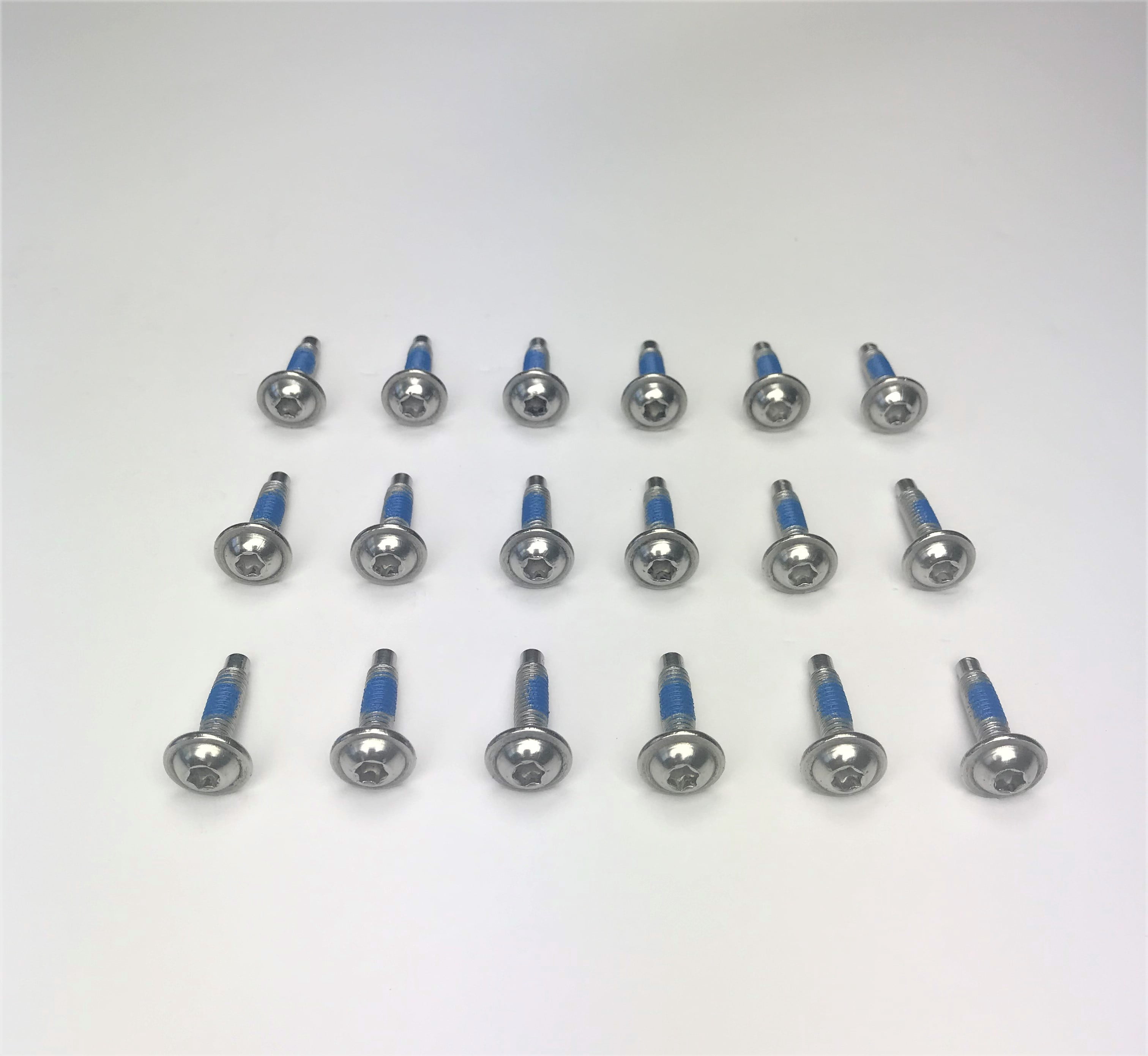 18ea 1997 to 2006 Jeep Wrangler TJ Stainless Steel Bumper End Cap Torx Screws / Complete Set ...