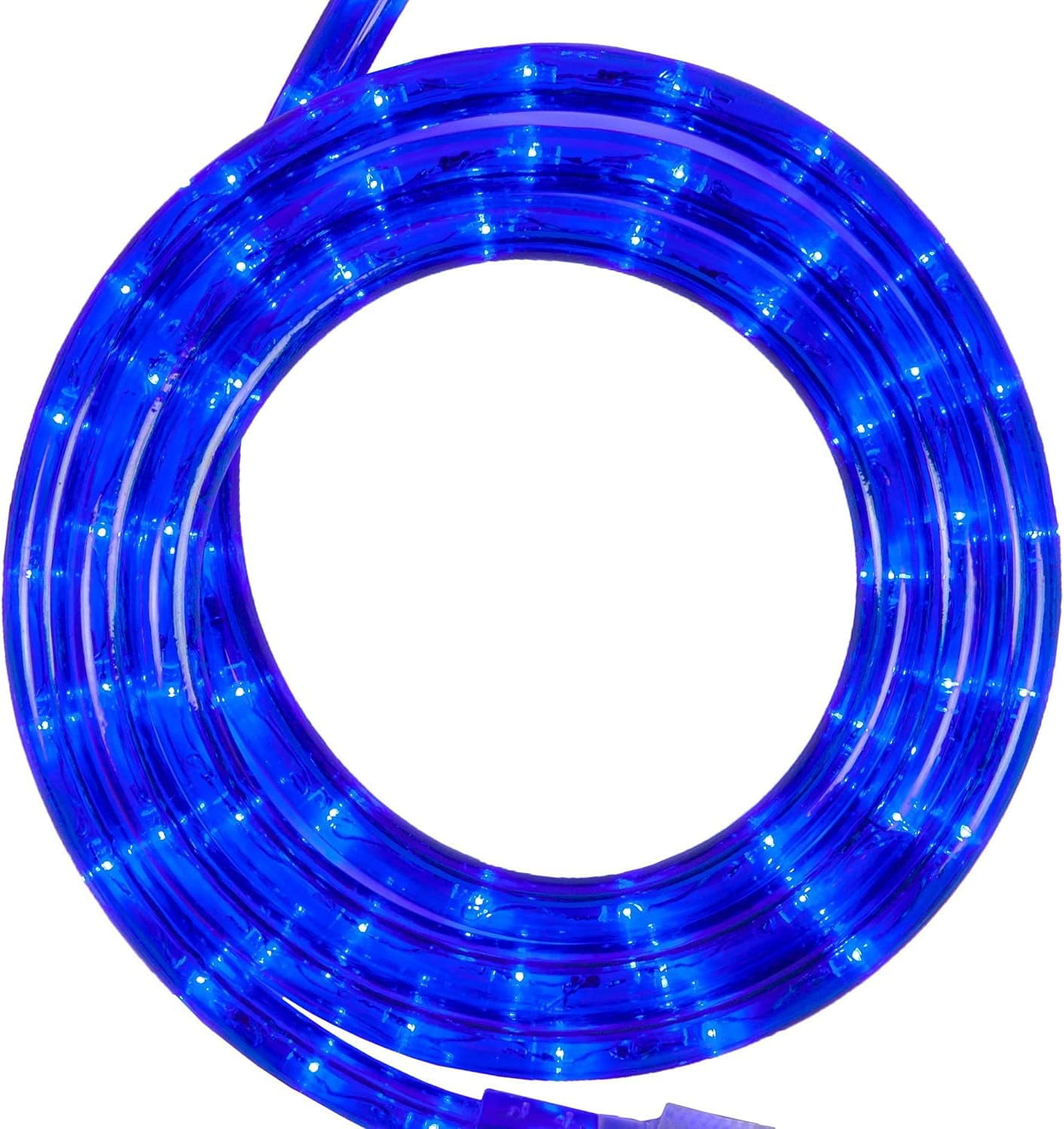 18ft 216 LED Grade Blue Rope Light, LED Flexible Rope String Light ...