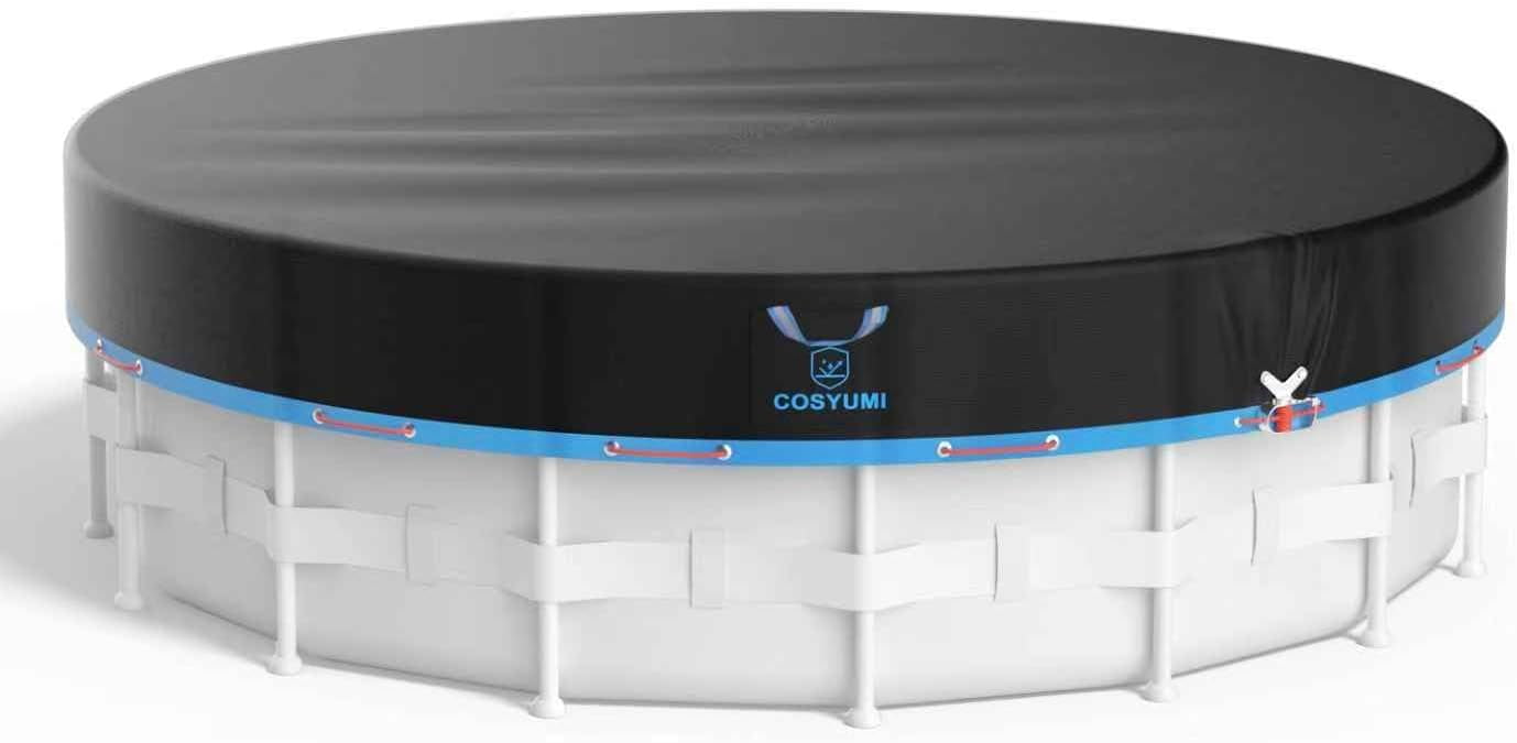 18ft Above Ground Pool Cover, 420D Oxford Fabric for All Season Use ...