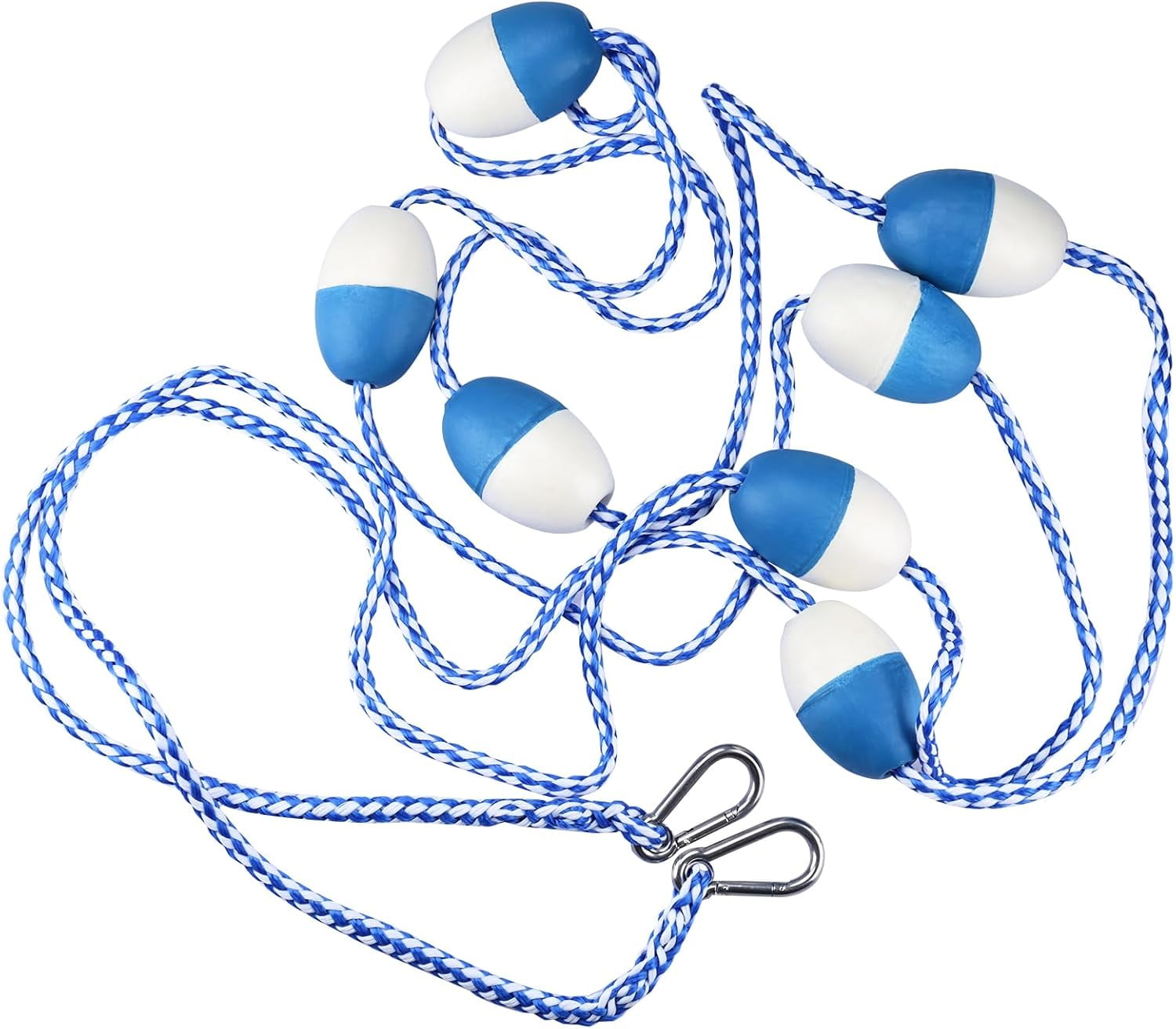 18ft Floating Pool Rope, Pool Divider Rope with 2 Pre-Assembled ...