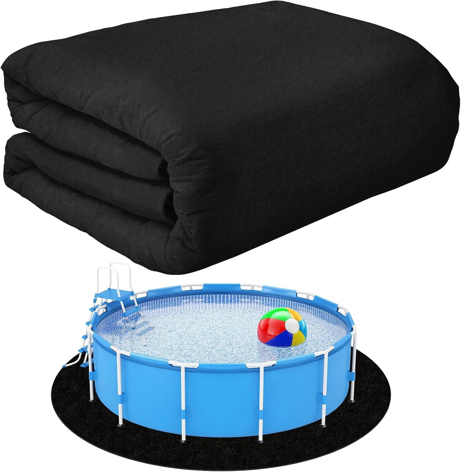 18ft Heavy Duty Round Pool Liner Pad for Above Ground Pool,Pool Ground ...