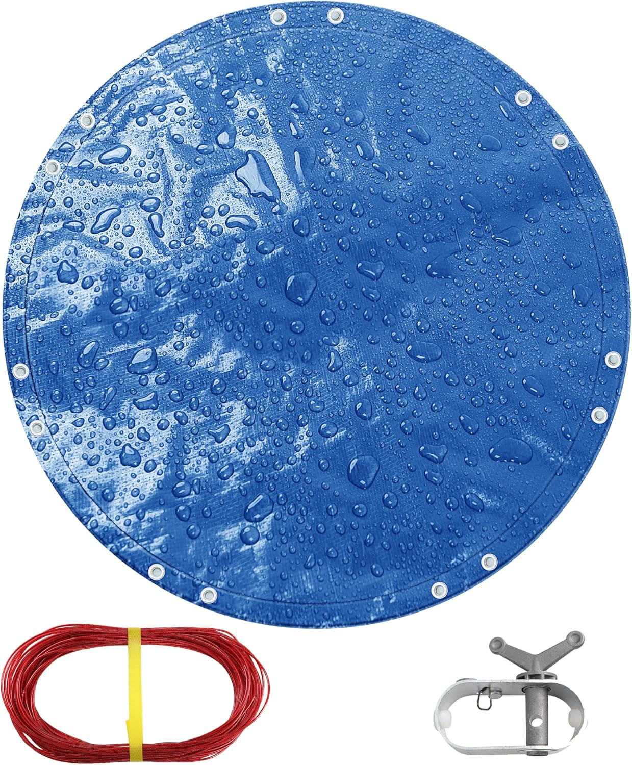 18ft Round tarp Waterproof 8mil Poly Tarps Pool Cover Multifunctional ...