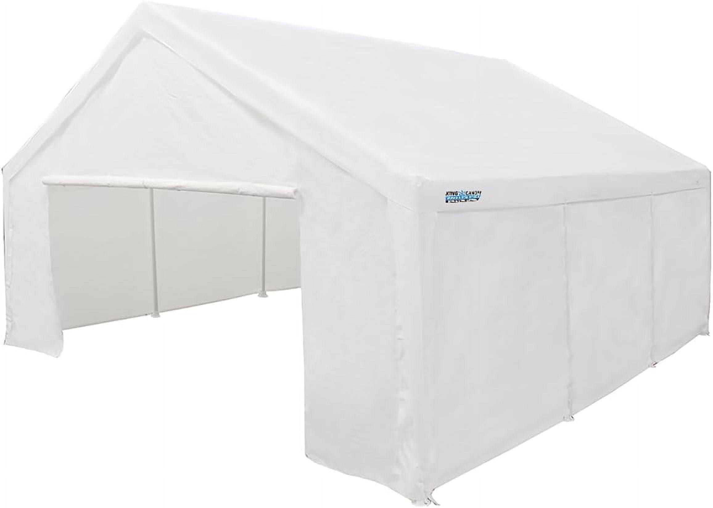 18ft x 27ft Enclosure Sidewall Kit w/Flaps, 2 Solid Sides, 2 Zippered ...