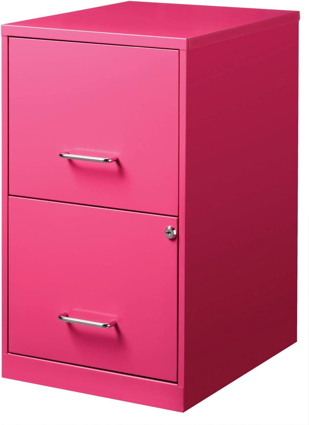 18in. 2 Drawer Metal SOHO Vertical File Cabinet, 18 in, Pink - Walmart.com