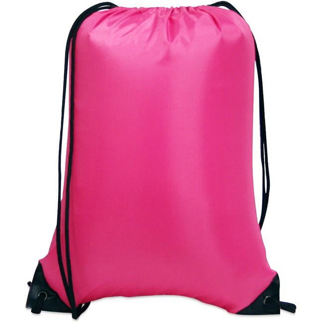 18in. Basic Hot Pink Drawstring Backpack - Hot Pink - 18in. - Walmart.com