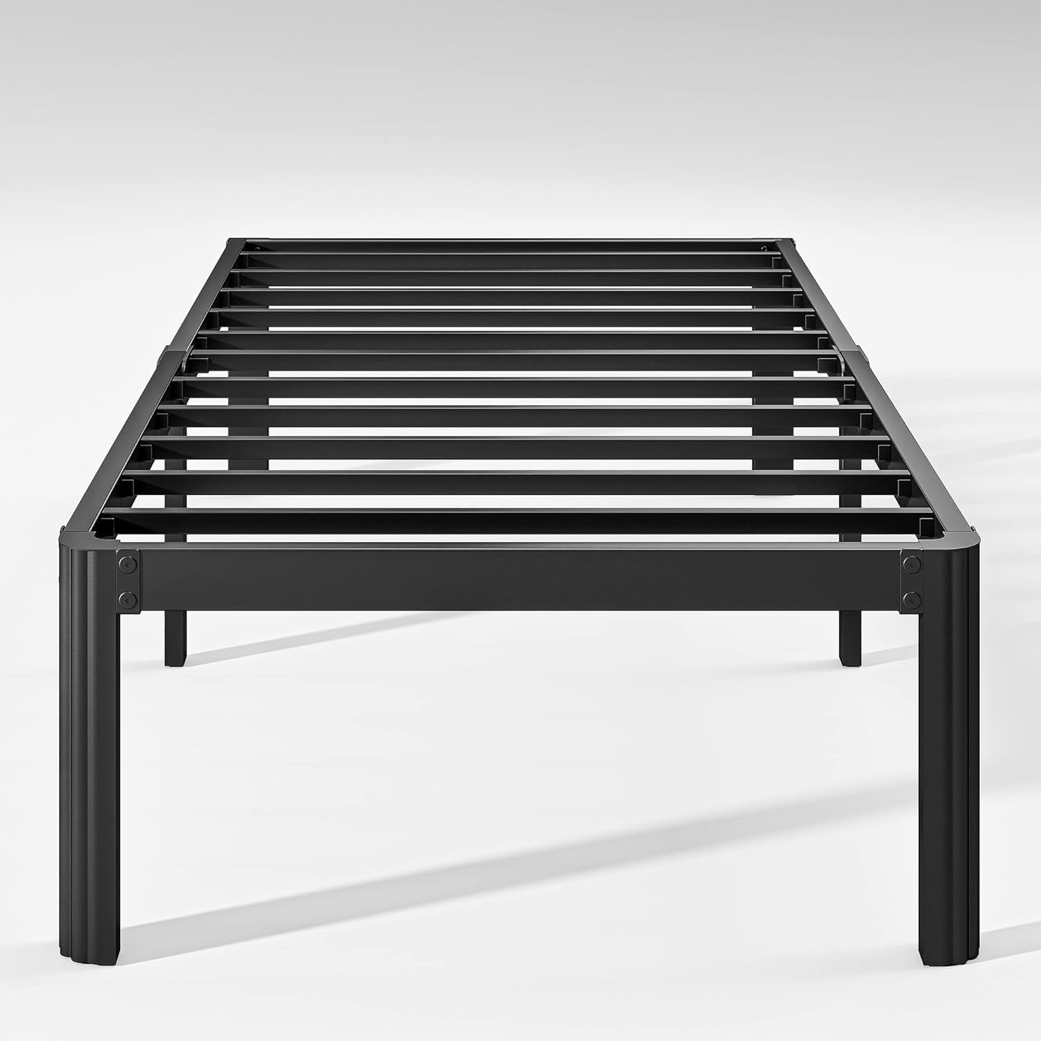 18in Full Size Bed Frame No Box Spring Needed, Heavy Duty Metal ...