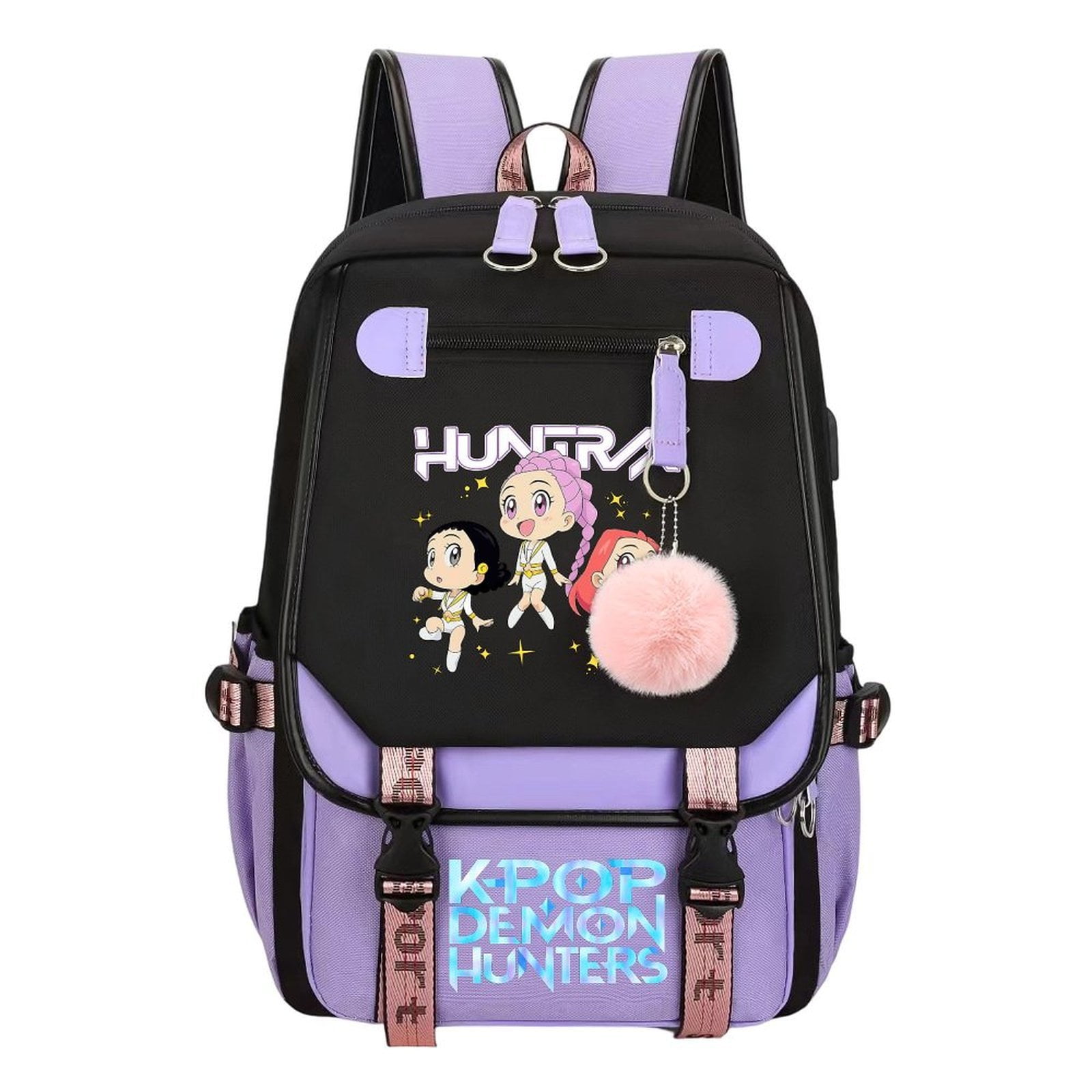 18in KPop Demon Hunters Backpack Anime Cartoon Backpacks Stylish Laptop ...