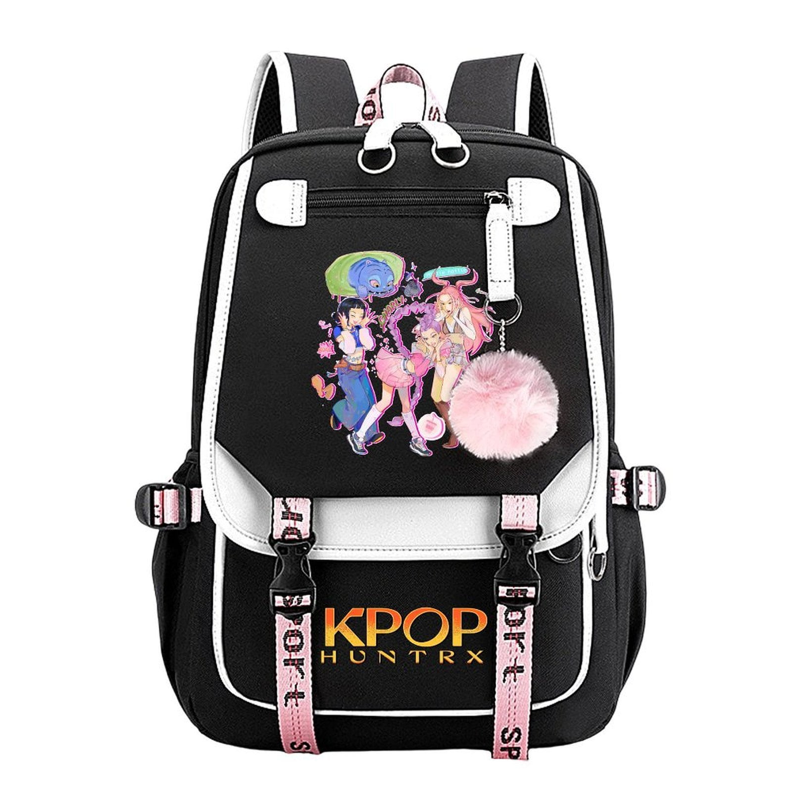18in KPop Demon Hunters Backpack Anime Cartoon Backpacks Stylish Laptop ...