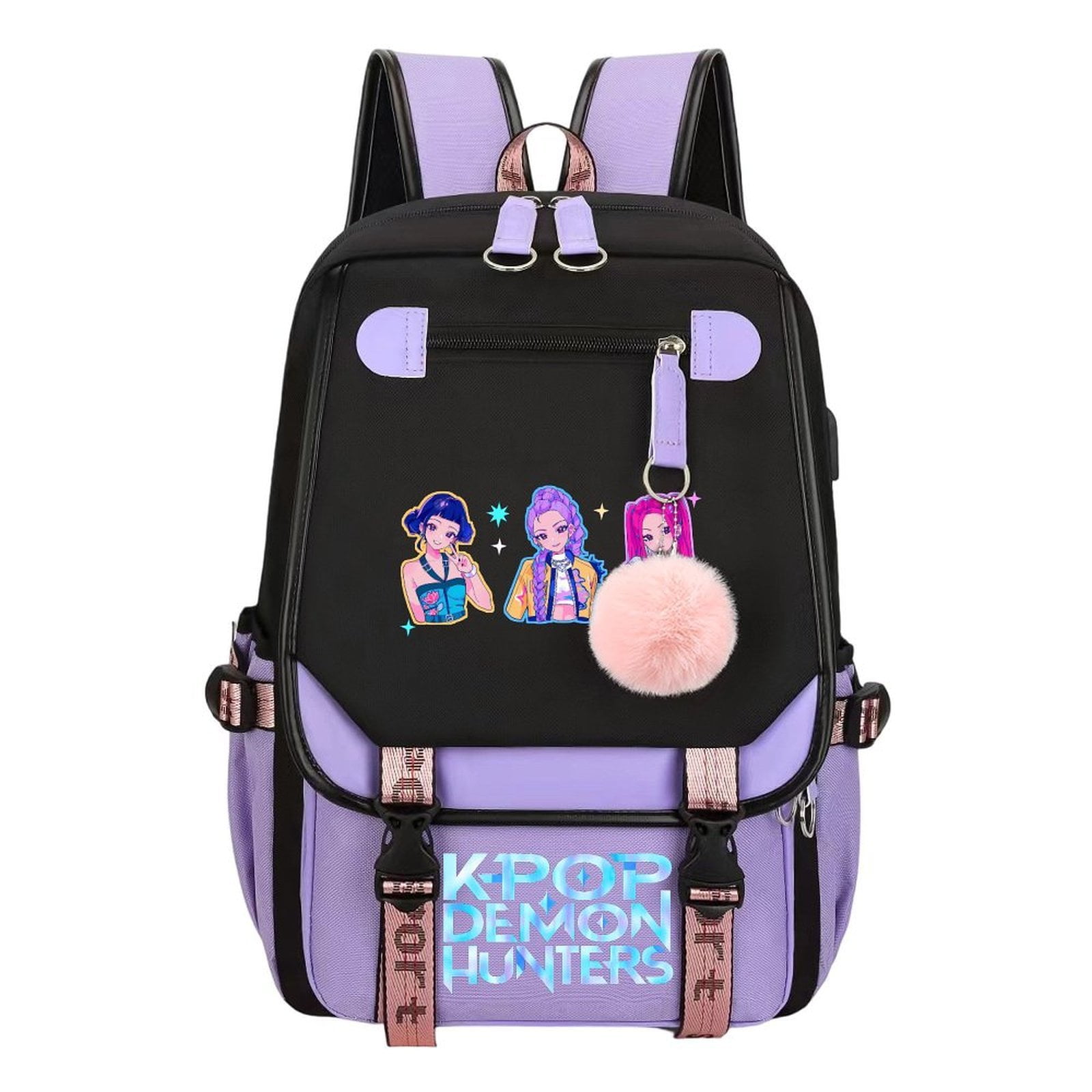 18in KPop Demon Hunters Backpack Anime Cute Backpacks Lightweight ...