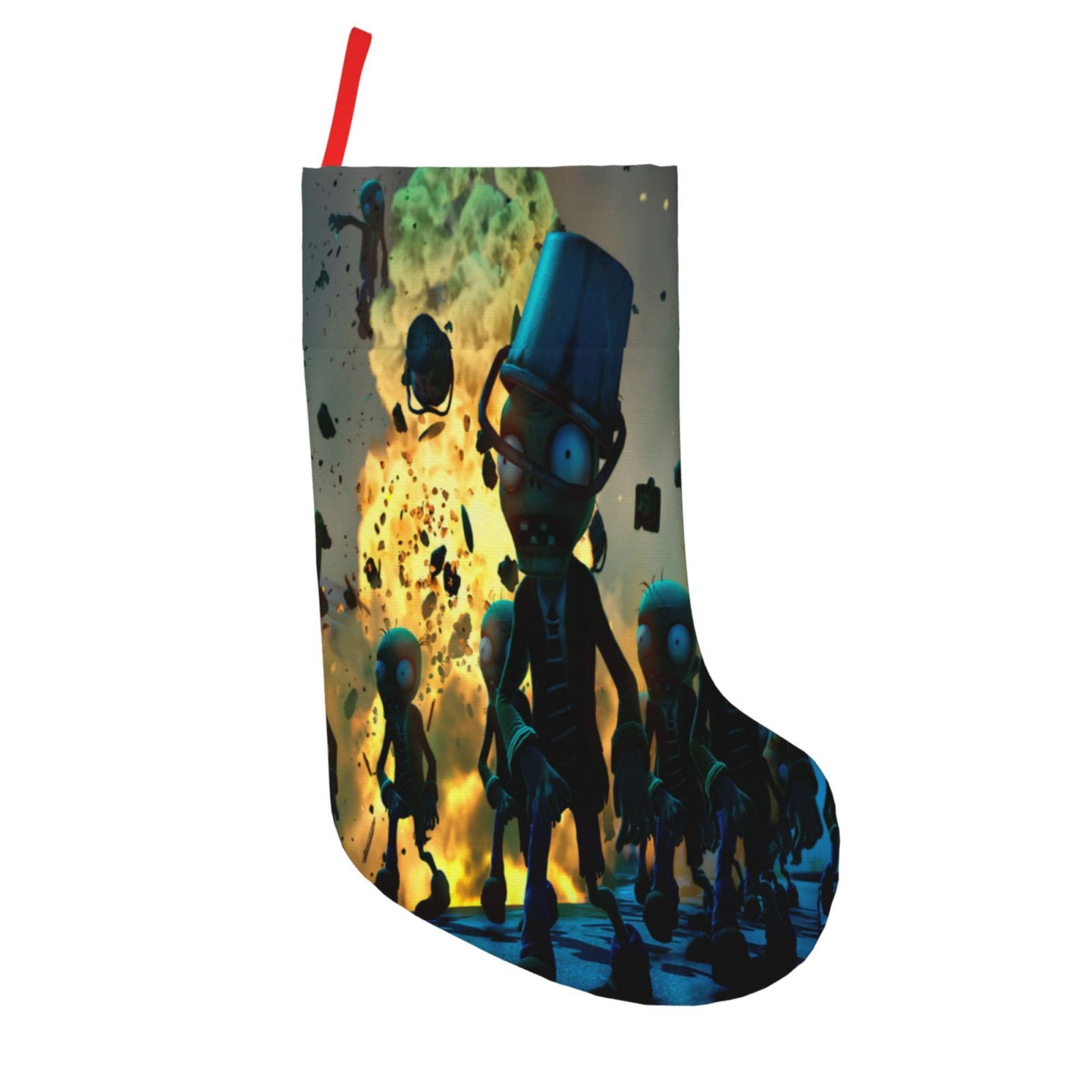 18in Plants vs Zombi-e Christmas Stocking Holiday Socks for Family ...