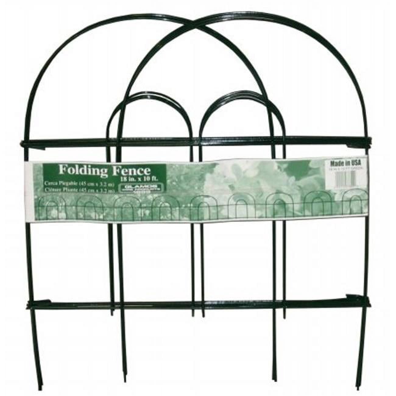 18in. x 10ft. Green Folding Wire Fence - Pack of 12 - Walmart.com
