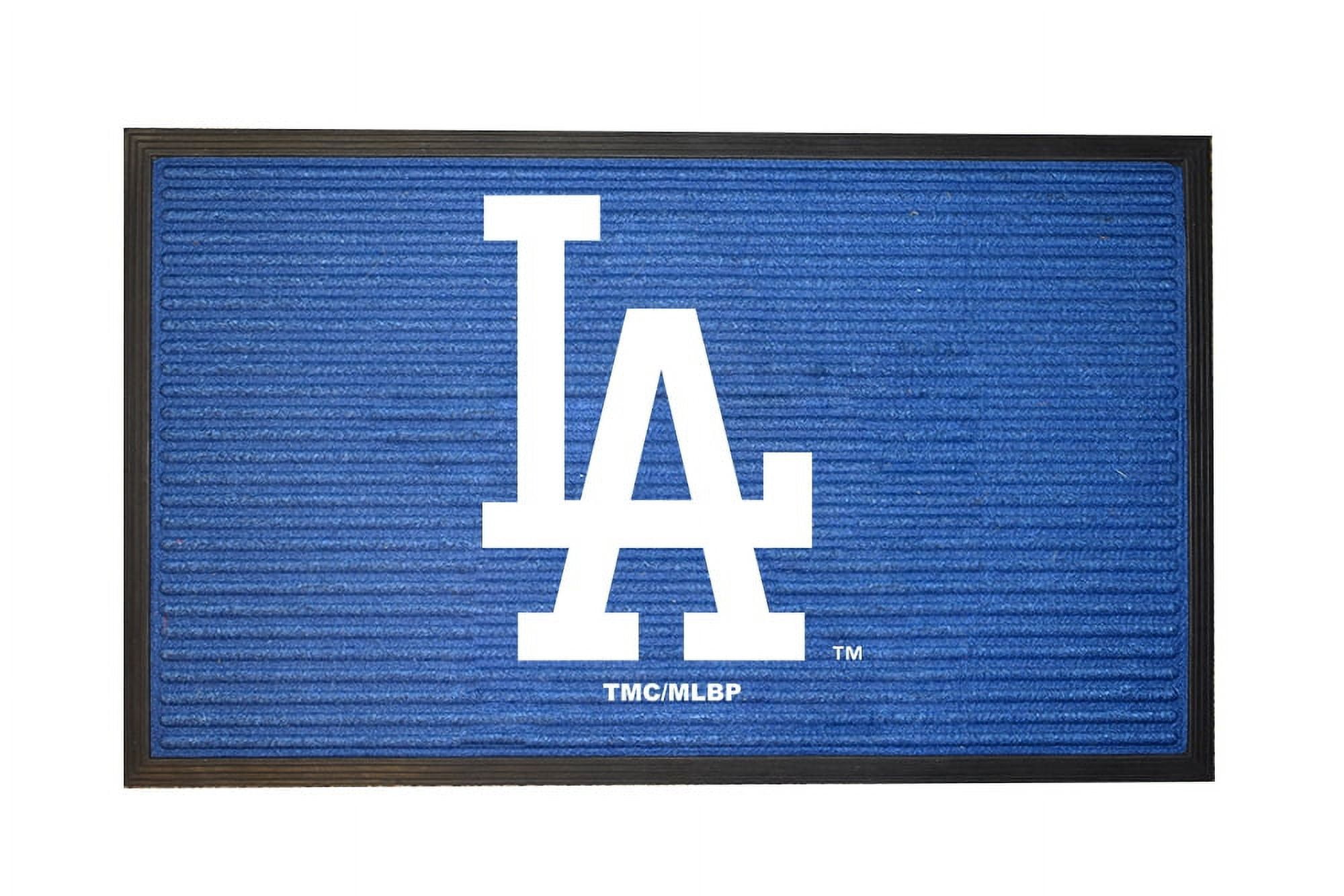 The Memory Company 18x30in Polyester Outdoor Door Mat with MLB Dodgers ...