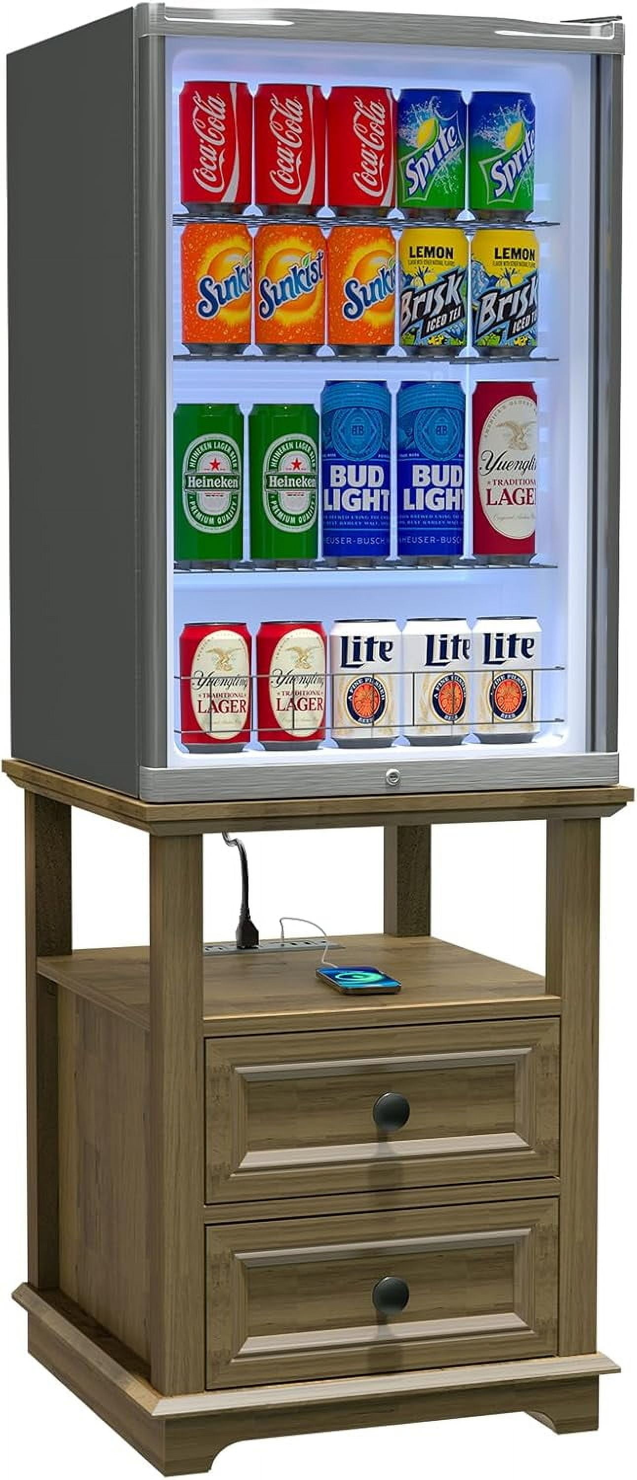 18in x18in Fridge Stand with Storage, Refrigerator Stand with Fast ...