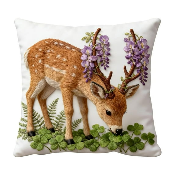 18inch 2D Print Pillow Cover - Short Lint No Insert Single Sided Cute ...