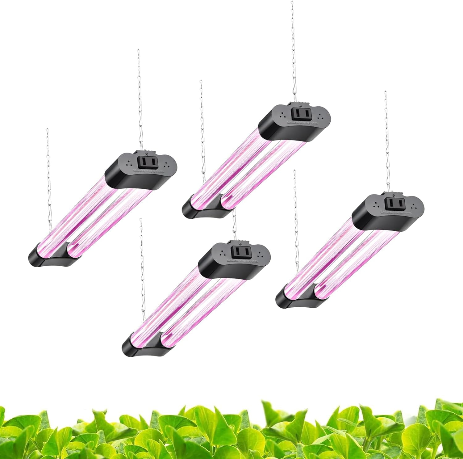 18inch 4 Pack LED Grow Lights - Linkable Grow Lights for Indoor Plants ...