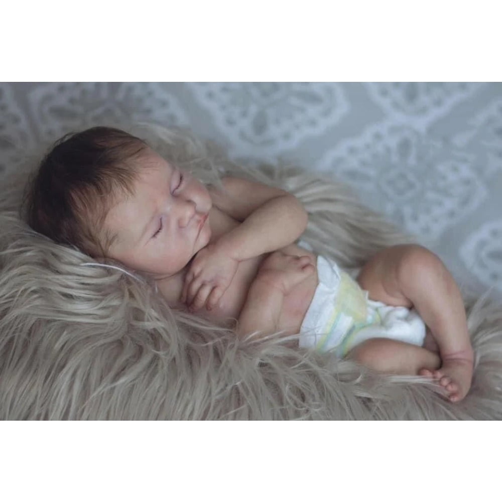 18inch Levi Full Body Newborn Baby Doll Reborn Sleeping Flexible 3D ...