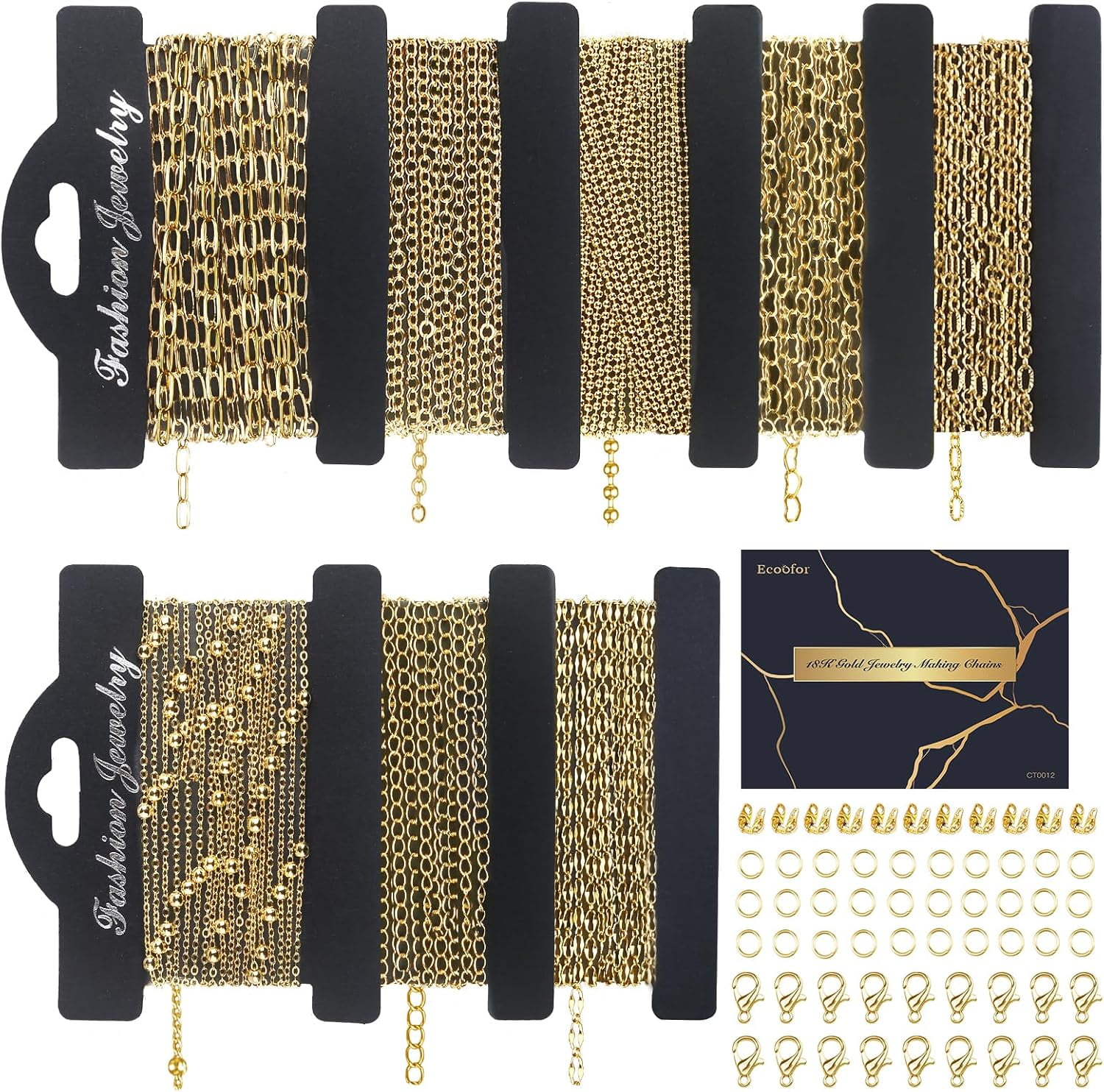 k Gold Necklace Chains for Jewelry Making, . Feet Rolls Bracelet Chains ...