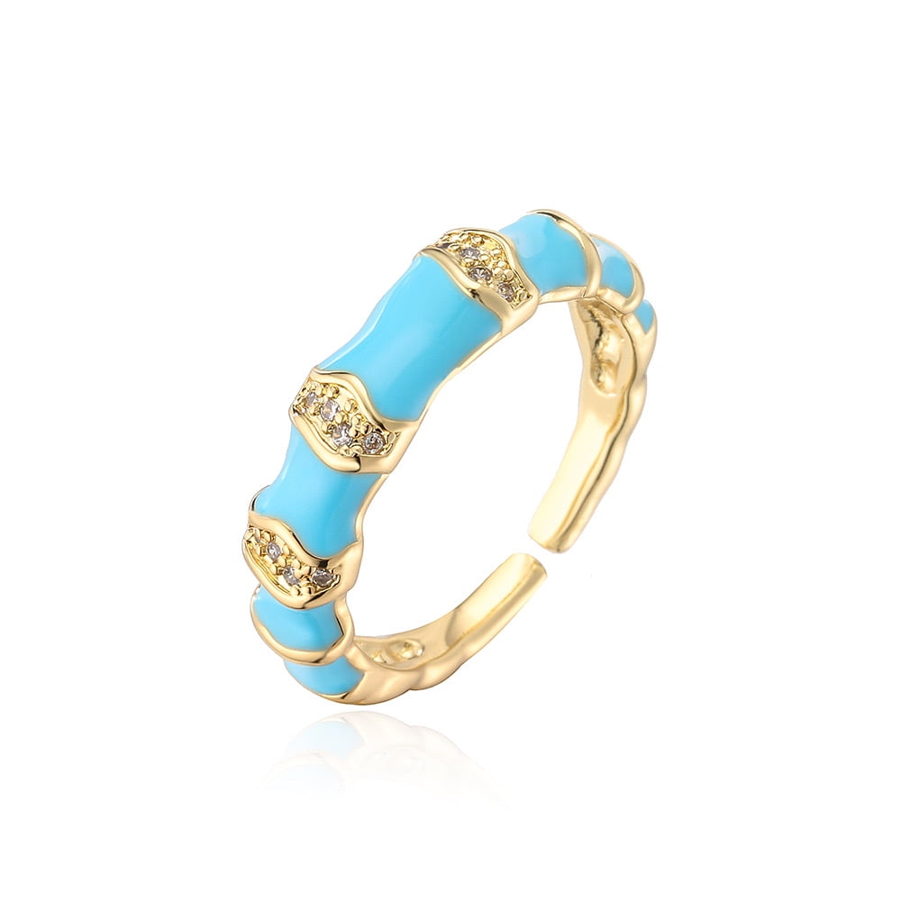 18k Gold Plated Ring Adjustable Handmade Stackable Exaggertad Rings ...