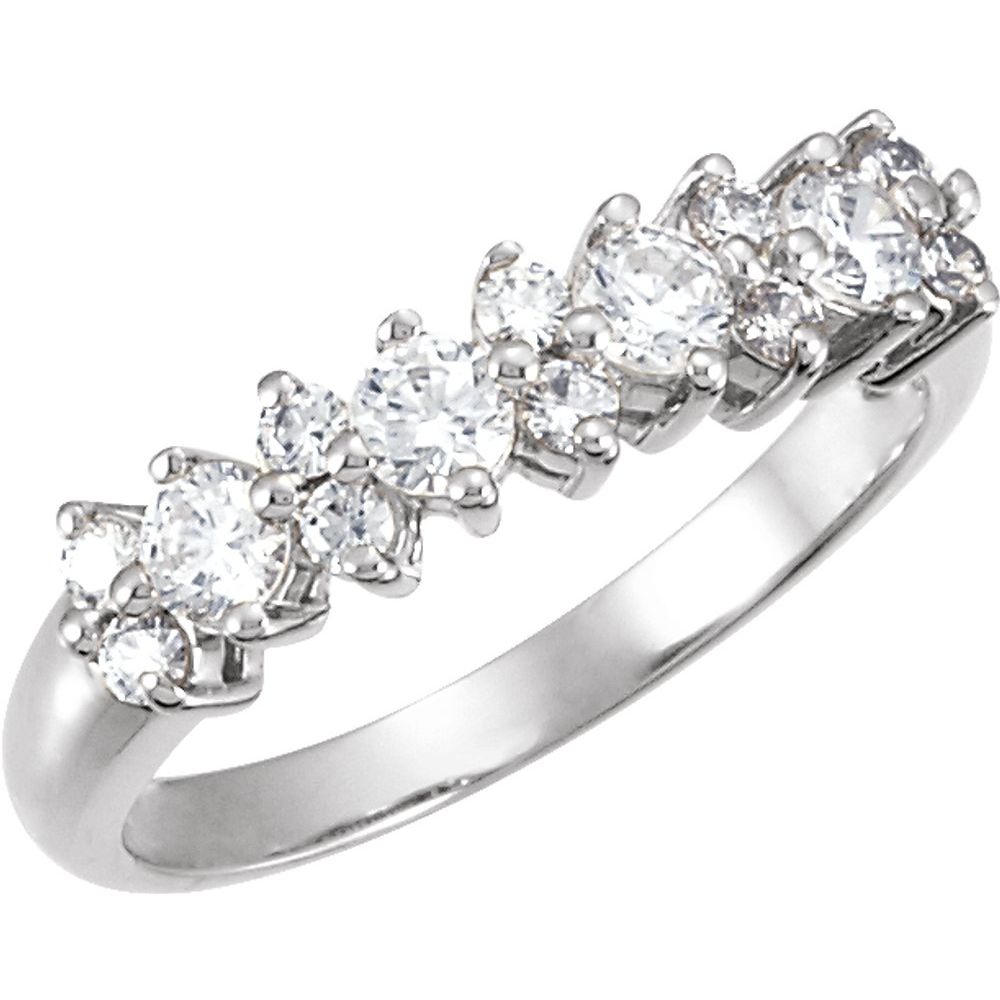 18k Palladium White Gold (No Nickel) Bridal Wedding Engagement ...