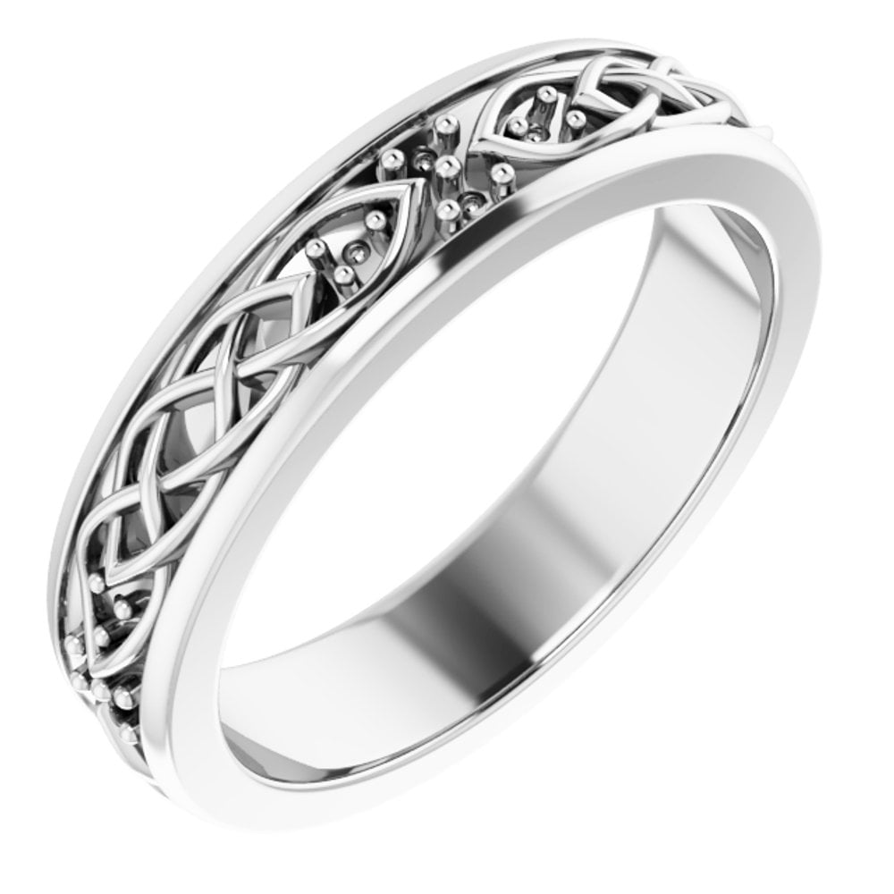 18k Palladium White Gold (No Nickel) Bridal Wedding Engagement ...