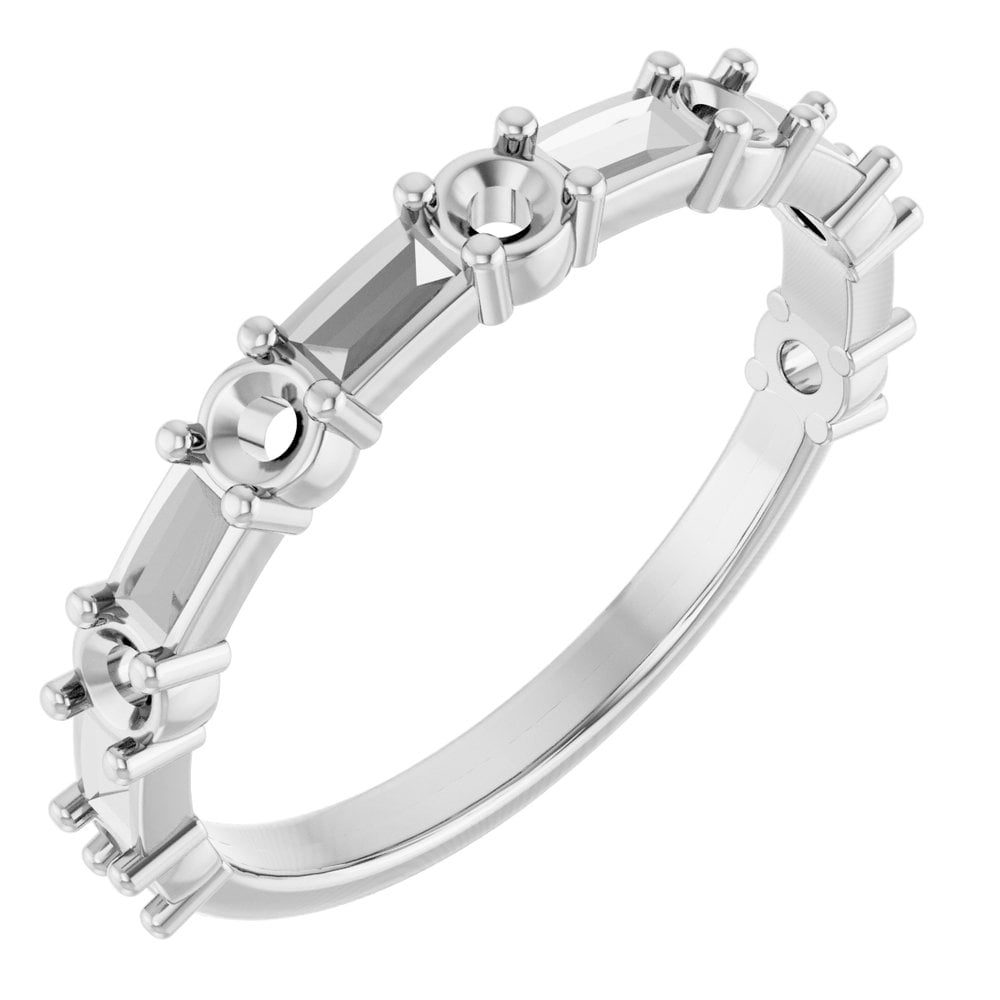 18k Palladium White Gold (No Nickel) Bridal Wedding Engagement ...