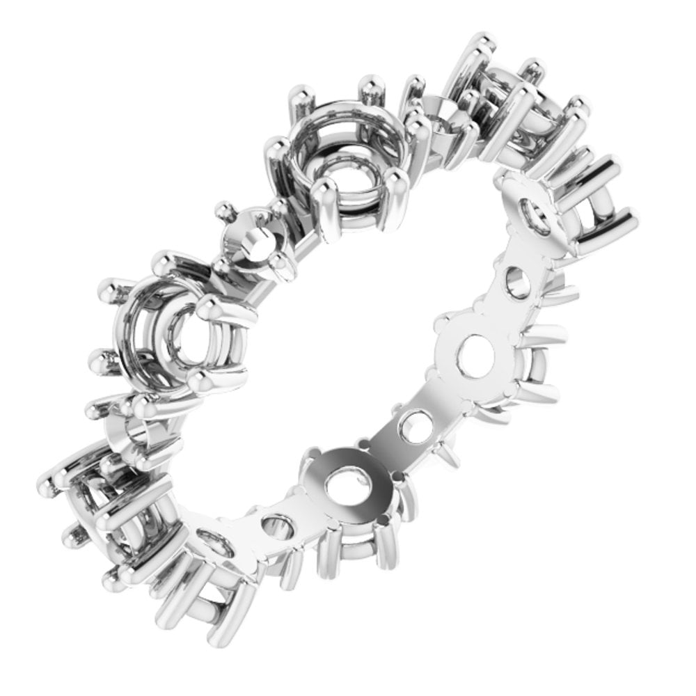 18k Palladium White Gold (No Nickel) Bridal Wedding Engagement ...