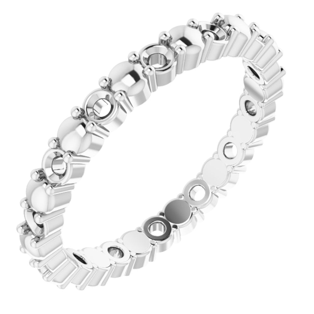 18k Palladium White Gold (No Nickel) Bridal Wedding Engagement ...