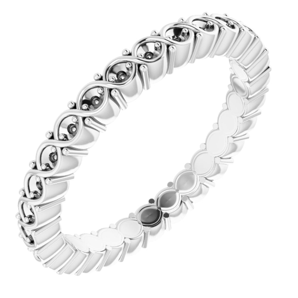 18k Palladium White Gold (No Nickel) Bridal Wedding Engagement ...