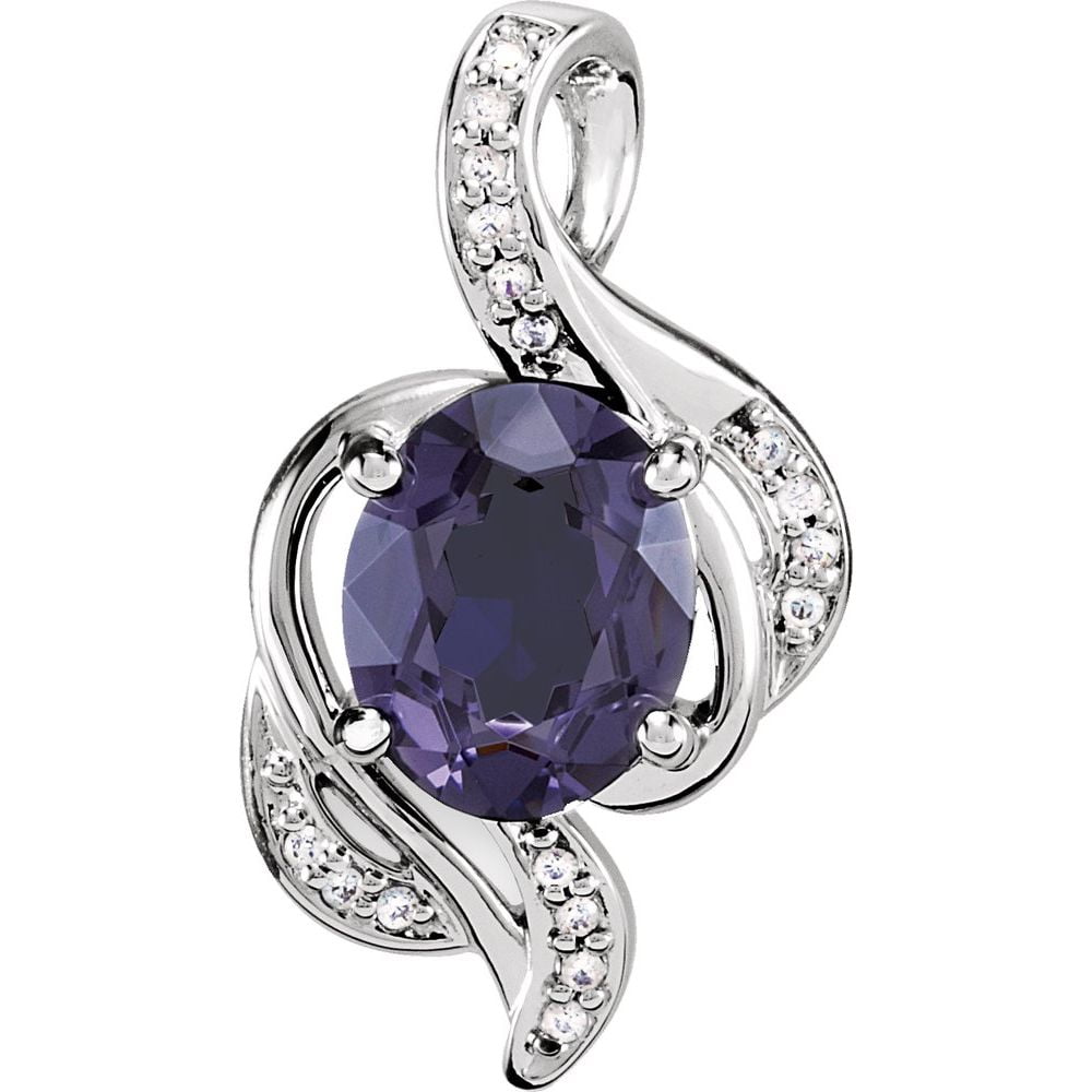 18k Rose Gold 10x8mm Oval Shape Pendant With Bail Fine Jewelry for Women Gifts for Her (Mounting ...