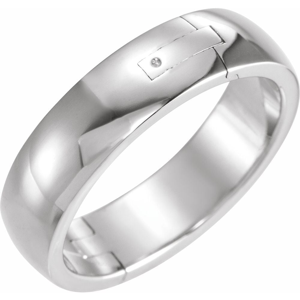 18k Rose Gold 4mm CLIQ Hinged Adjustable Bridal Wedding Engagement ...