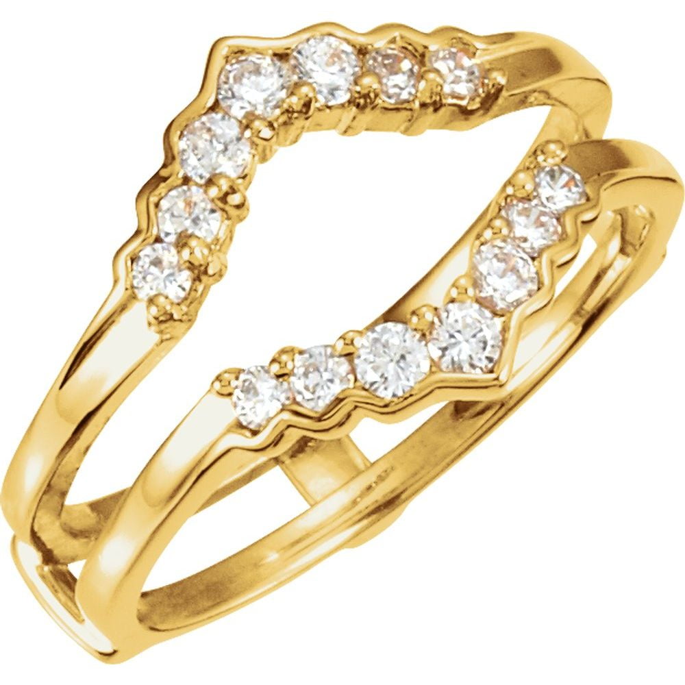 18k Rose Gold Ring Enhancer Fine Jewelry For Women Gifts For Her ...