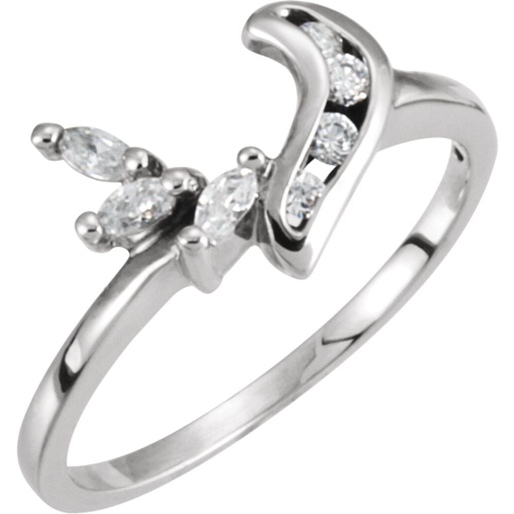 18k White Gold Wrap-Style Ring Enhancer Guard Fine Jewelry For Women ...