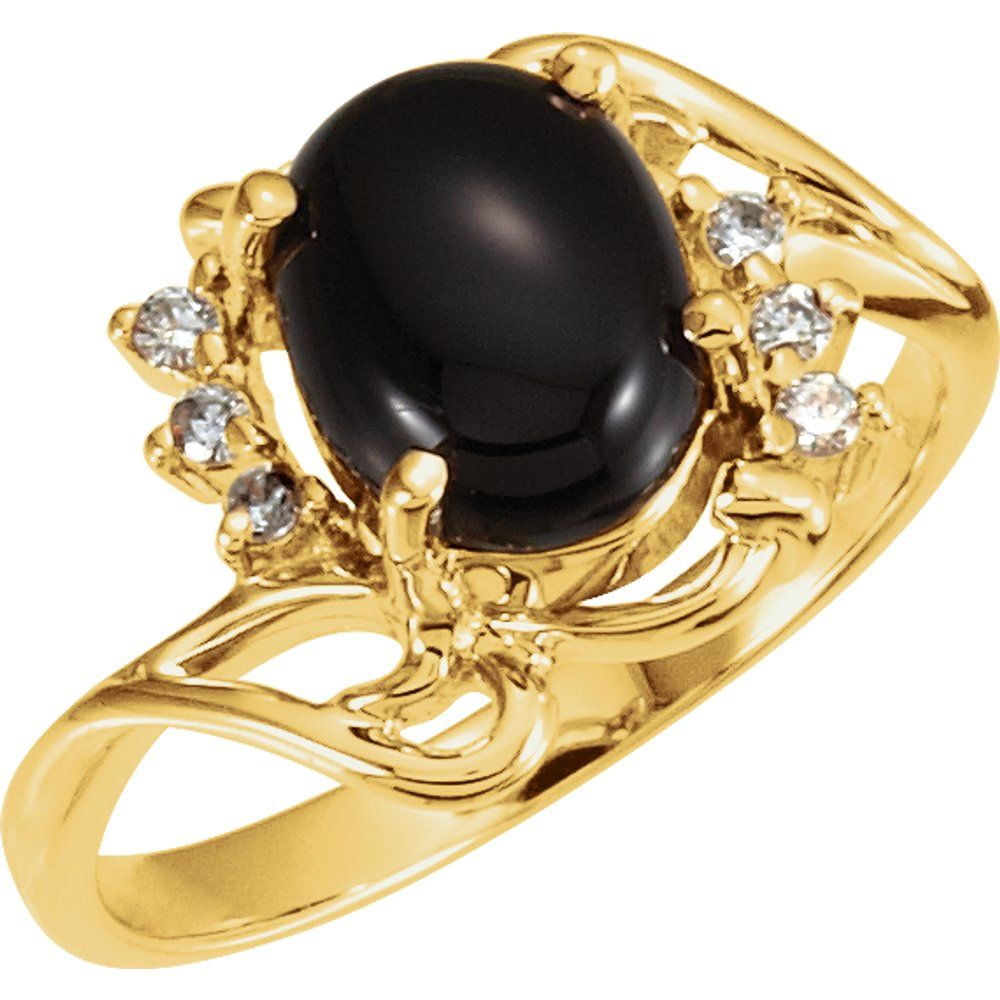 18k X1 White Gold 9x7mm Oval Shape Accented Ring Fine Jewelry For Women ...