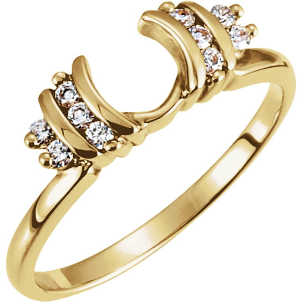 18k X1 White Gold Accented Wrap-Style Ring Enhancer Guard Fine Jewelry ...