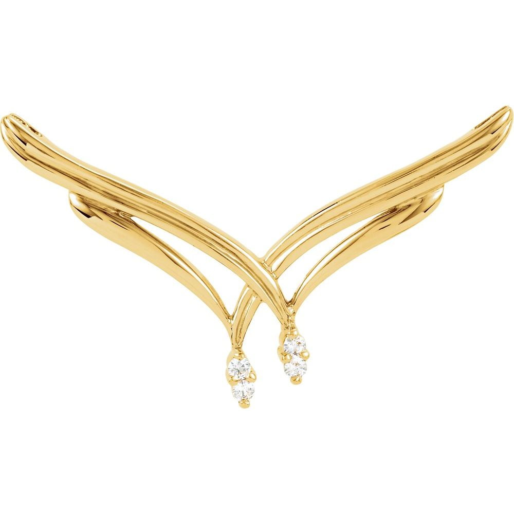 18k X1 White Gold Necklace Center Jewelry Finding Component Fine ...