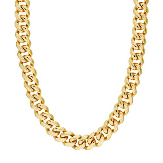 18k Yellow Gold 17.8mm Comfort Curb Box Lock Bracelet 9.75 Inch Link ...