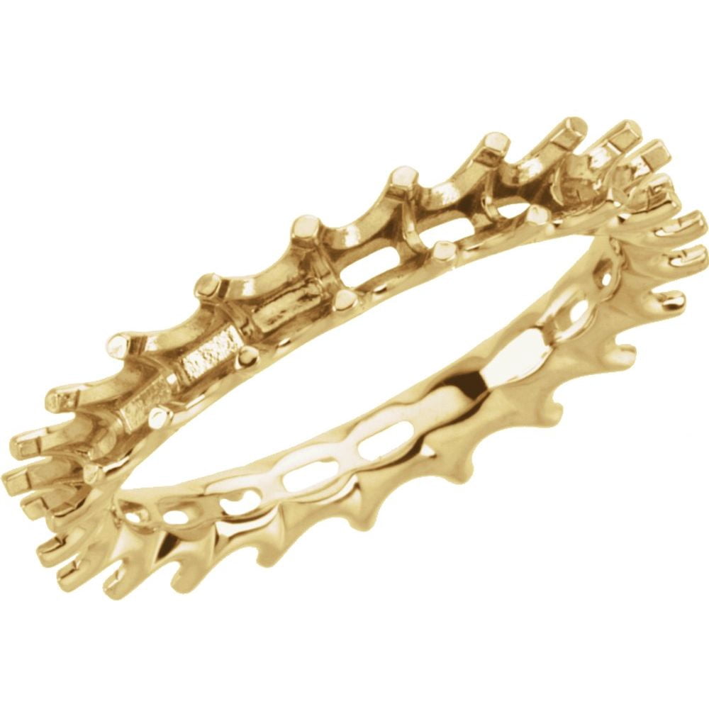 18k Yellow Gold Bridal Wedding Engagement Anniversary Eternity Band ...