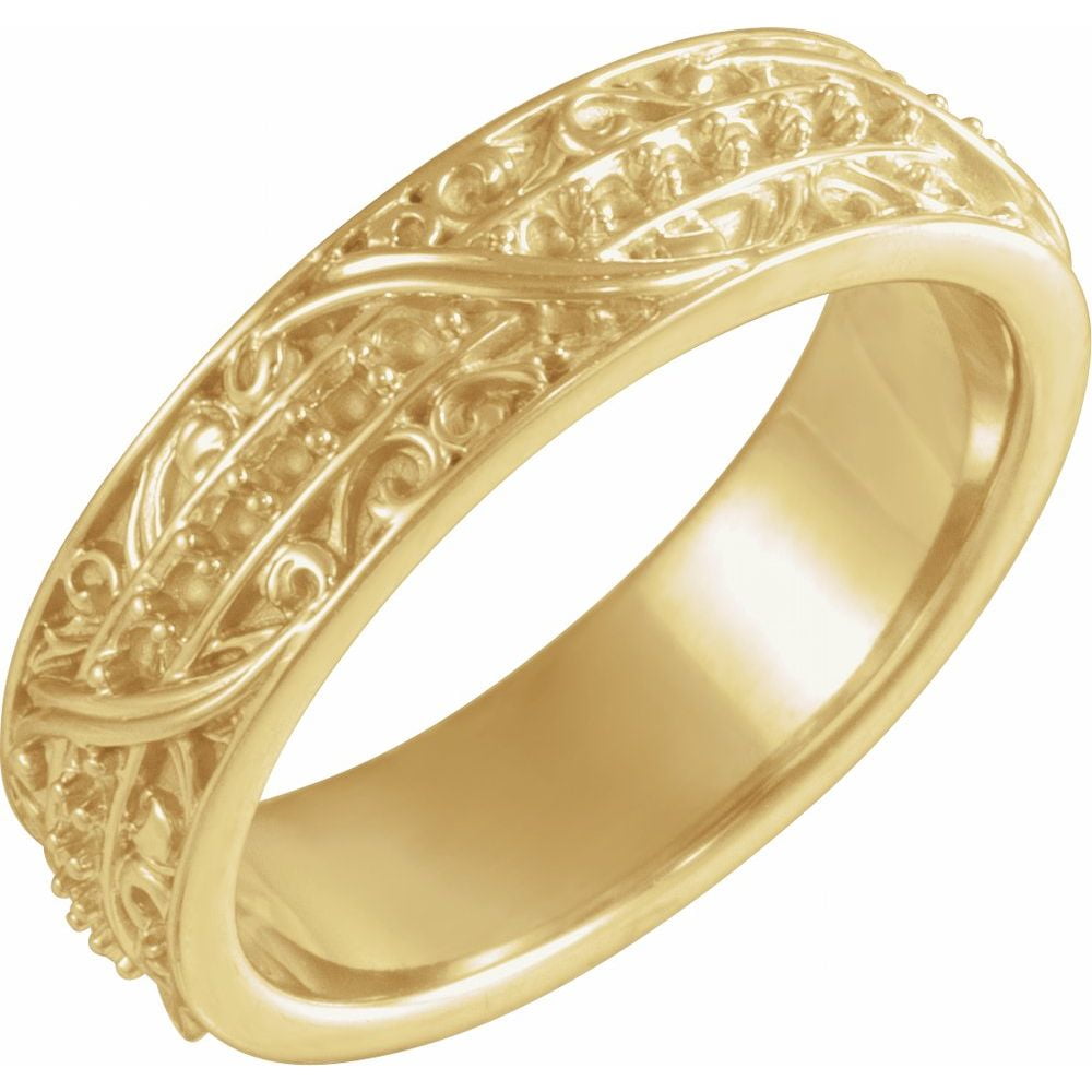 18k Yellow Gold Eternity Bridal Wedding Engagement Anniversary Band ...