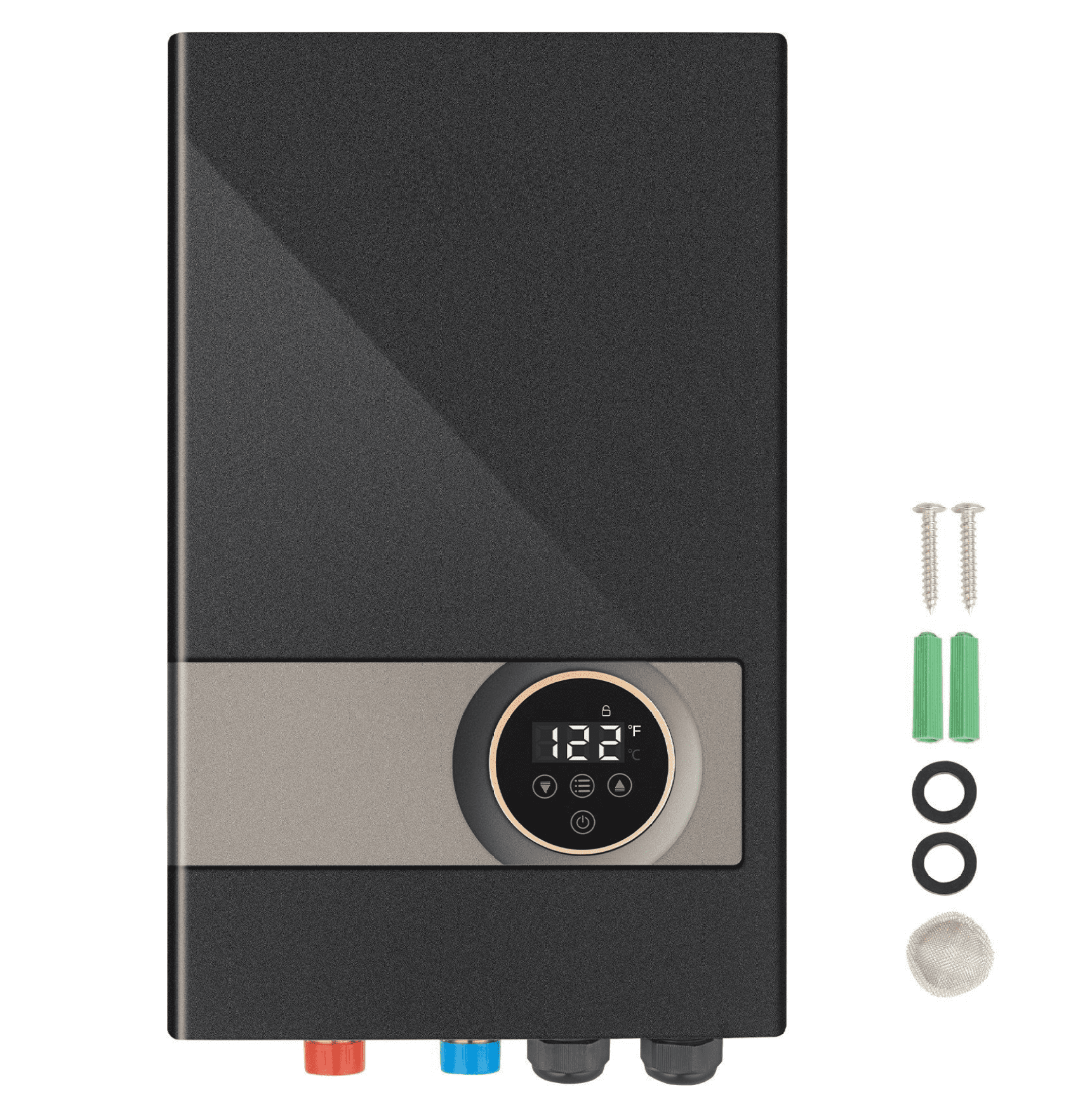 18kW Tankless Water Heater, Electric Instant Hot Water Boiler, Digital ...