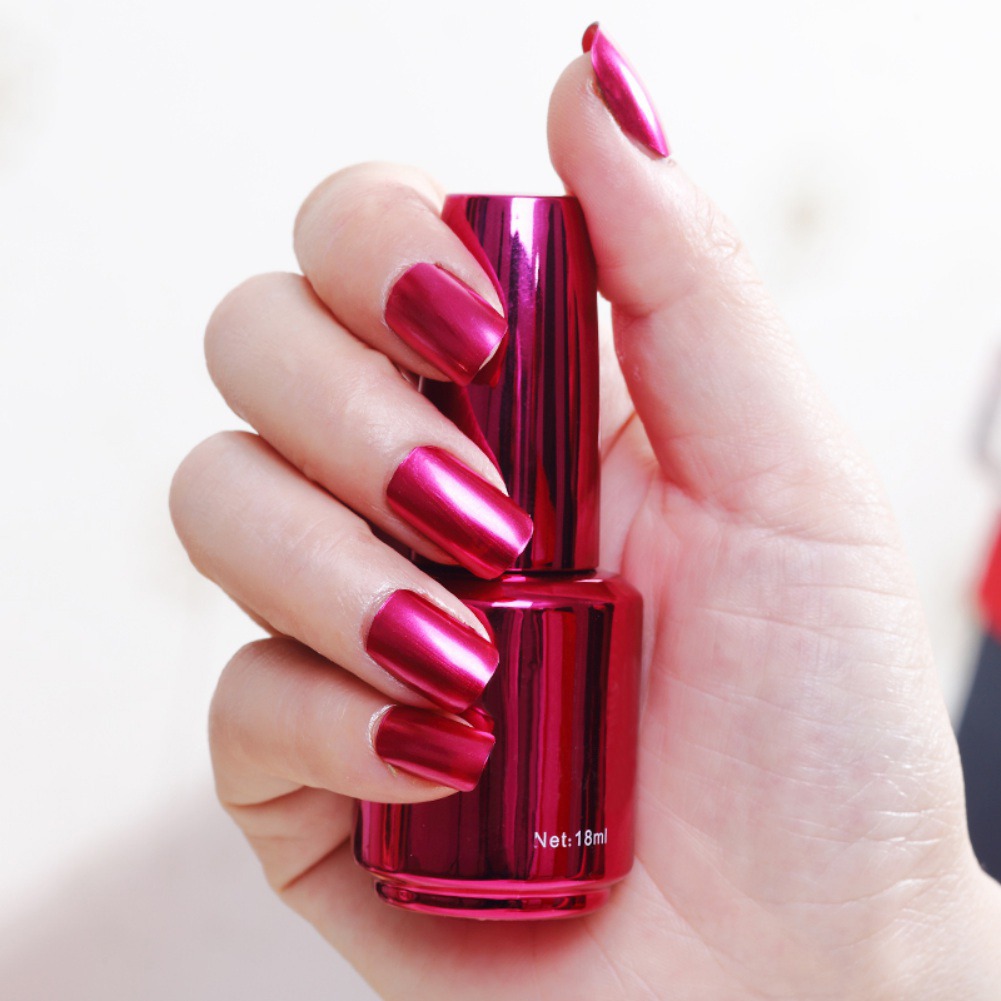 18ml Mirror Nail Polish, Bright Colorful Nail Polish for Nail Art ...