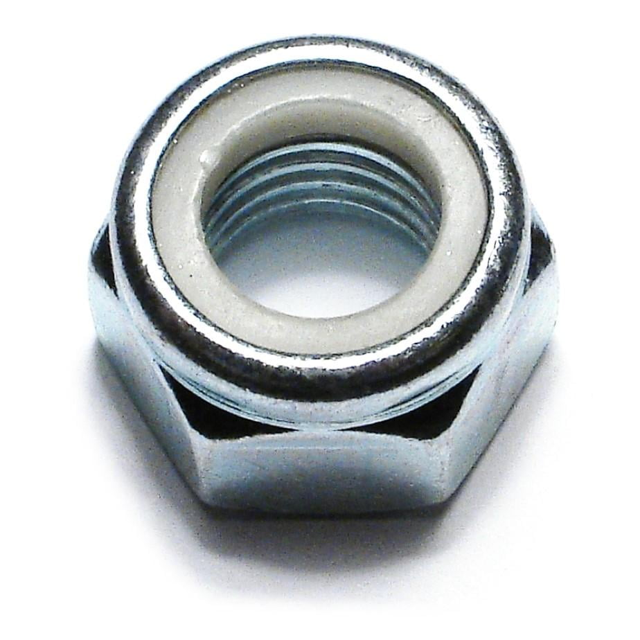 18mm-2.5 Zinc Class 8 Nylon Insert Lock Nuts (10 pcs.) - Walmart.com